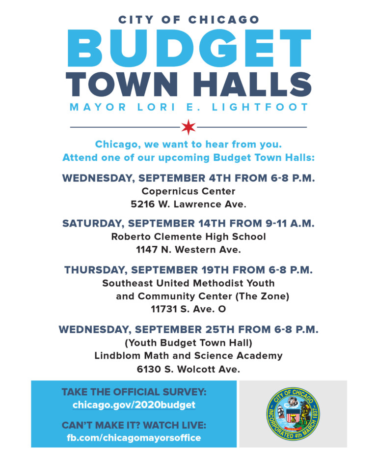 City of Chicago Budget Town Halls | Alderman Bennett Lawson – 44th Ward ...