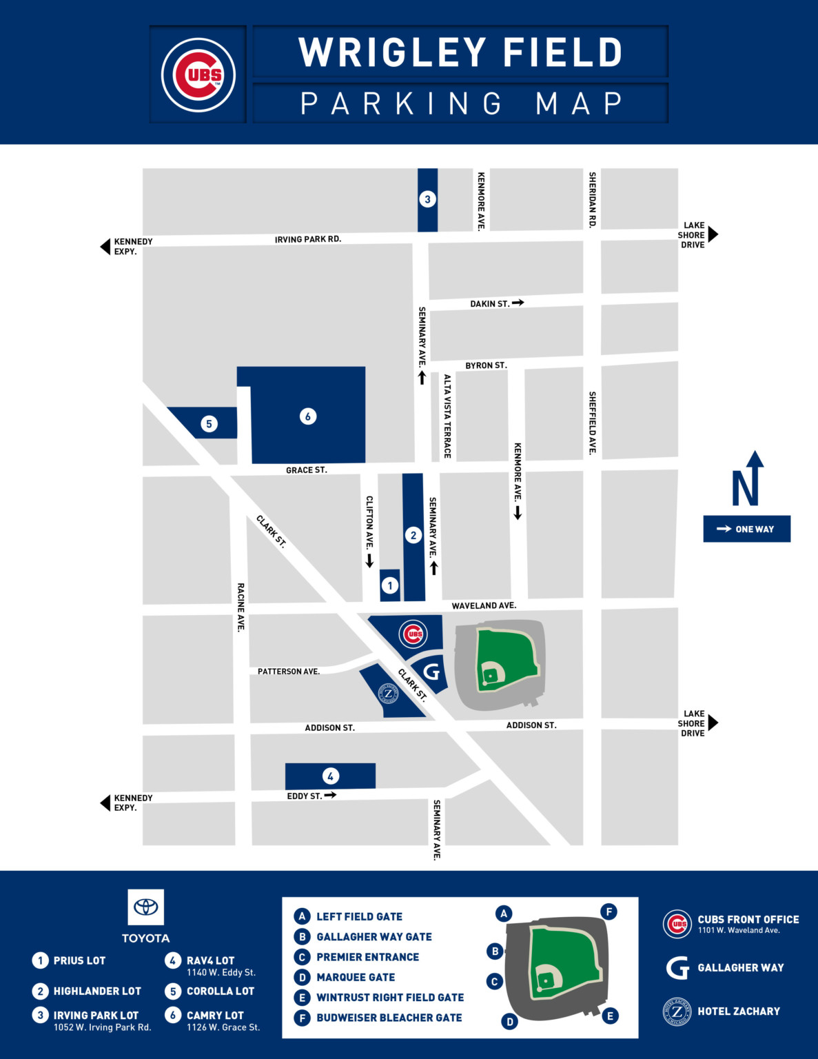 Chicago Cubs Neighborhood Parking Permit (Toyota Camry Lot)) | Alderman ...