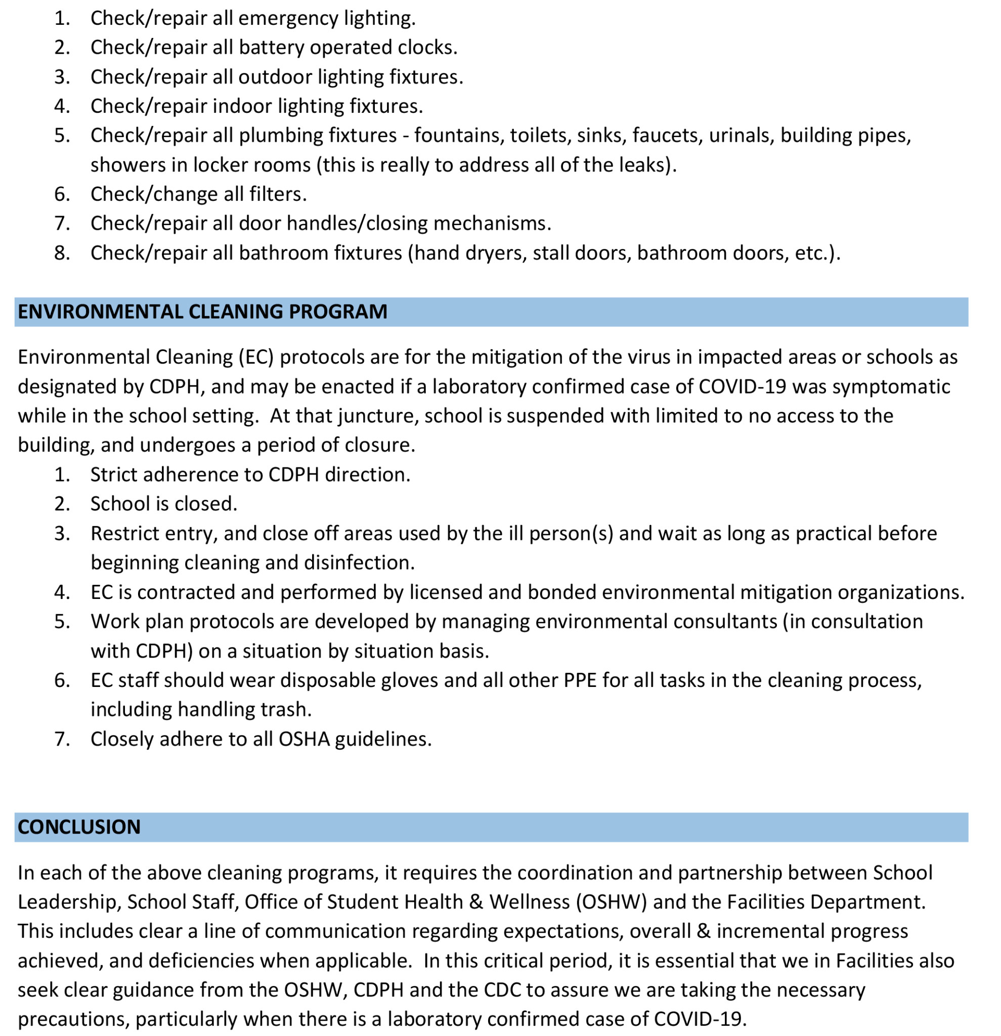 Interim Cleaning and Disinfection Guidance for Chicago Public Schools ...